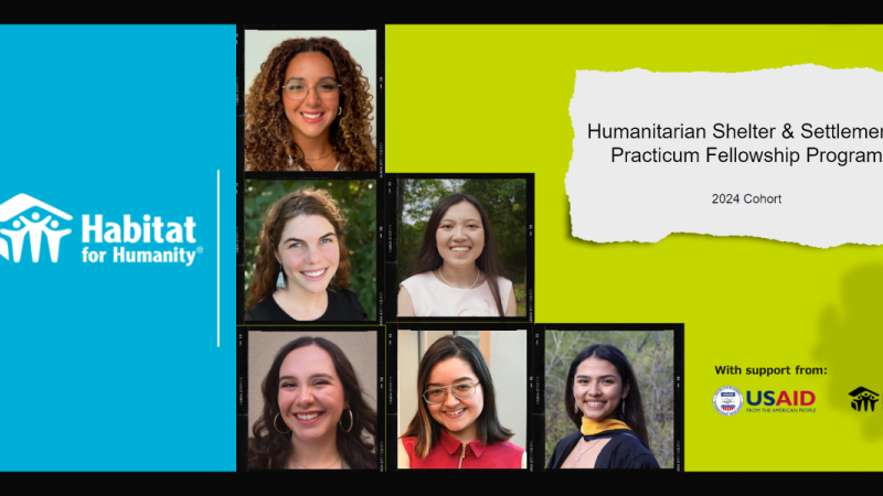 Habitat-USAID/BHA International HS&S research fellowship resources and recordings | Habitat for ...